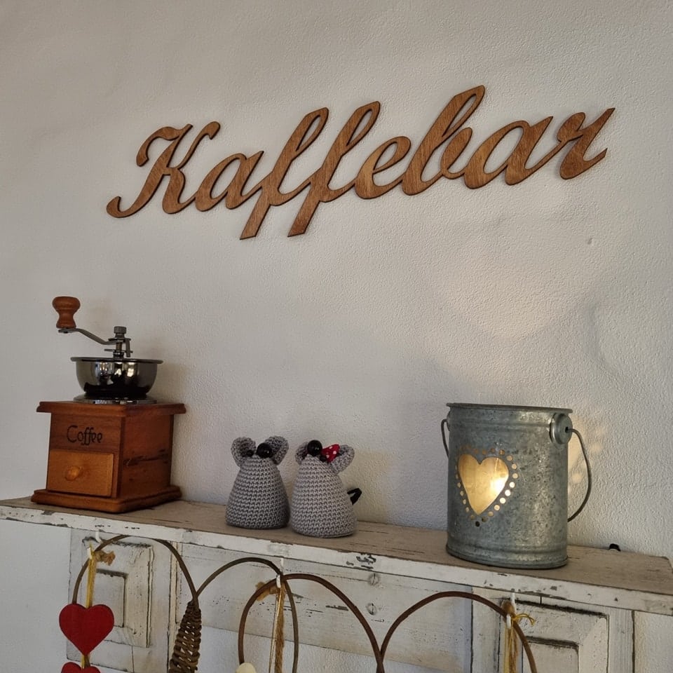 Kaffebar Skilt i Træ – Gaveideer og Personlige Gaver | Himstregimsen