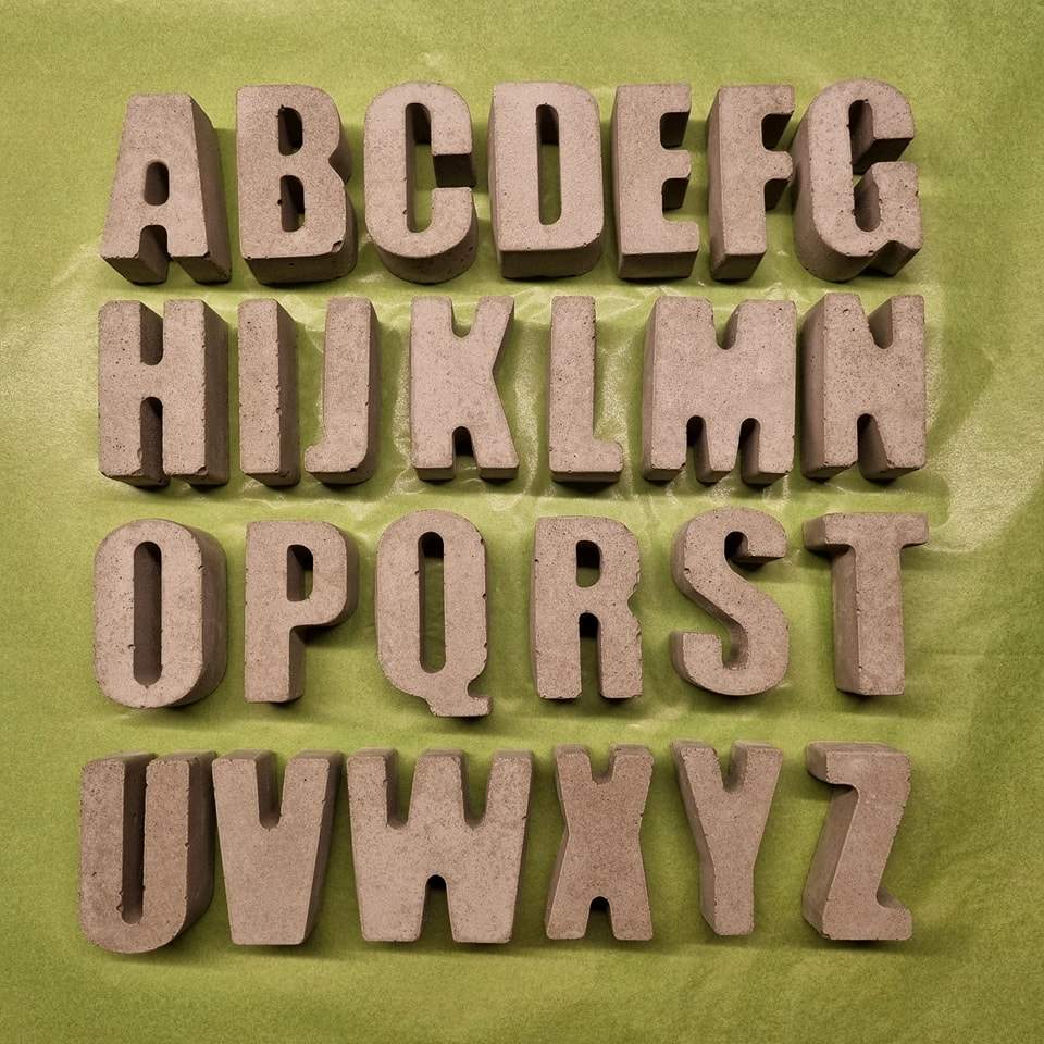 Betonbogstaver – Gaveideer og Personlige Gaver | Himstregimsen